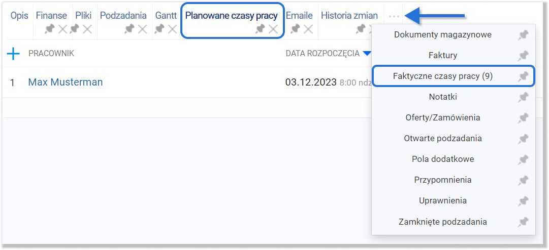 Czas pracy — planowanie oraz ewidencja - System CRM i oprogramowanie WMS Firmao