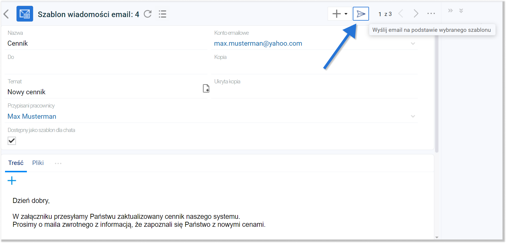 Szablony email Firmao - System CRM i oprogramowanie WMS Firmao