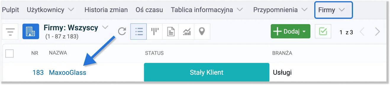 Osoby kontaktowe - System CRM i oprogramowanie ERP Firmao